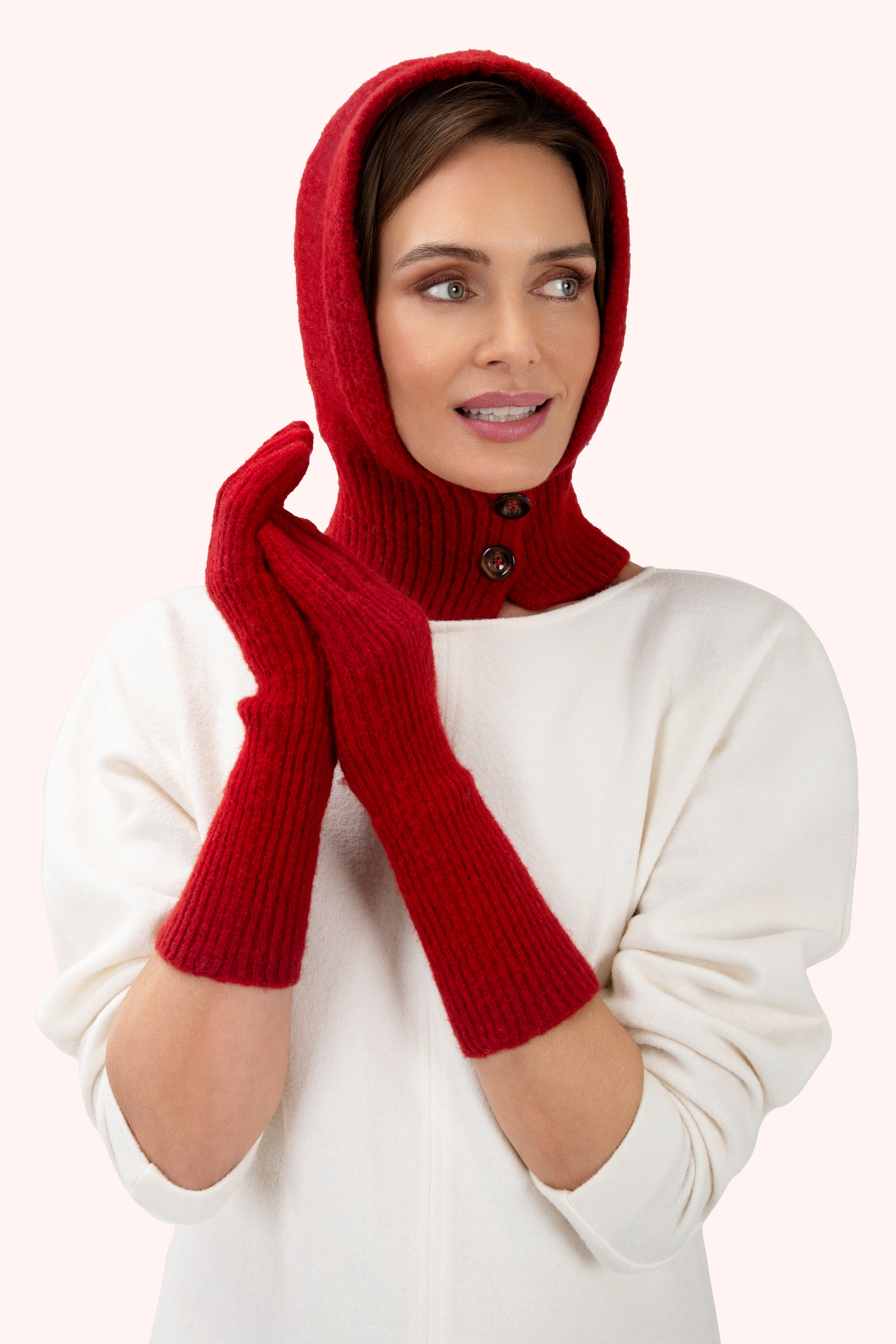 Sofia Long Gloves - Scarlet – Powder-uk